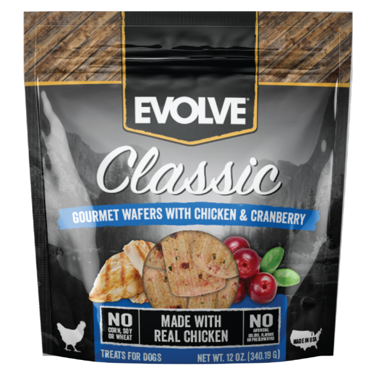 EVOLVE CLASSIC GOURMET WAFERS WITH CHICKEN & CRANBERRY – Evolve Pet ...